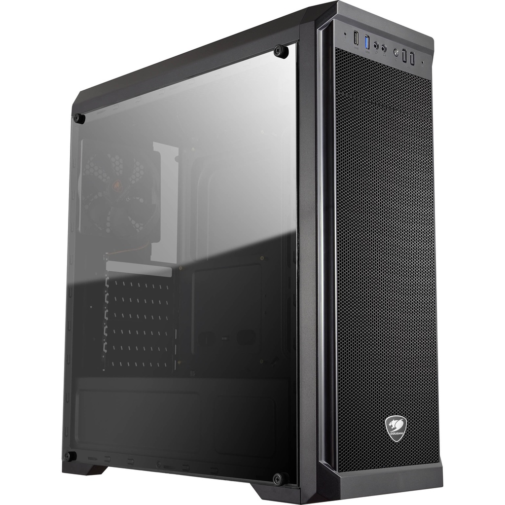 MX330G COUGAR MX330-G Steel ATX Mid Tower Case w/ Side Window Black ...