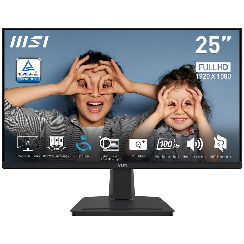 MSI PRO MP251 25" FHD IPS 100HZ HDMI VGA BLACK | Puntolaptop
